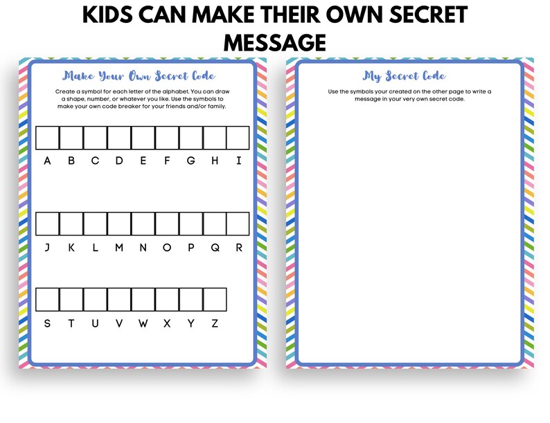 Summer Secret Message Decoder Printable Summer Riddles Secret | Etsy