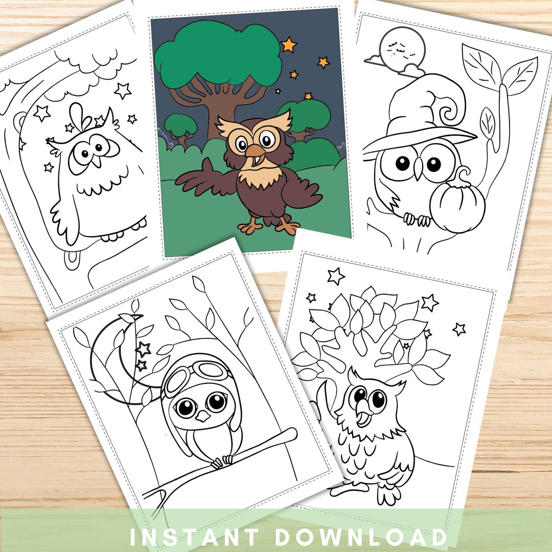 Owl Coloring Pages - Printable Owl Coloring Pages for Kids, Boys, Girls ...
