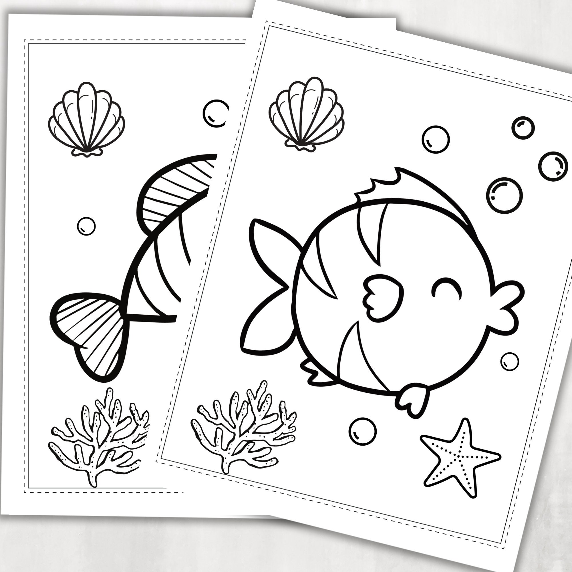 Fish Coloring Pages For Girls