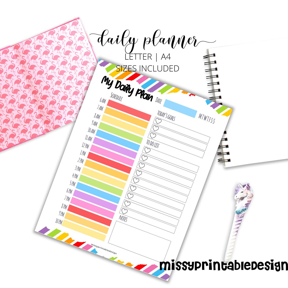 Kids Daily Planner Printable Daily Schedule Kids Routine - Etsy