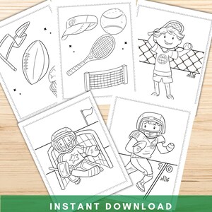 Sports Coloring Pages, Printable Coloring Pages, Sports Birthday Party ...