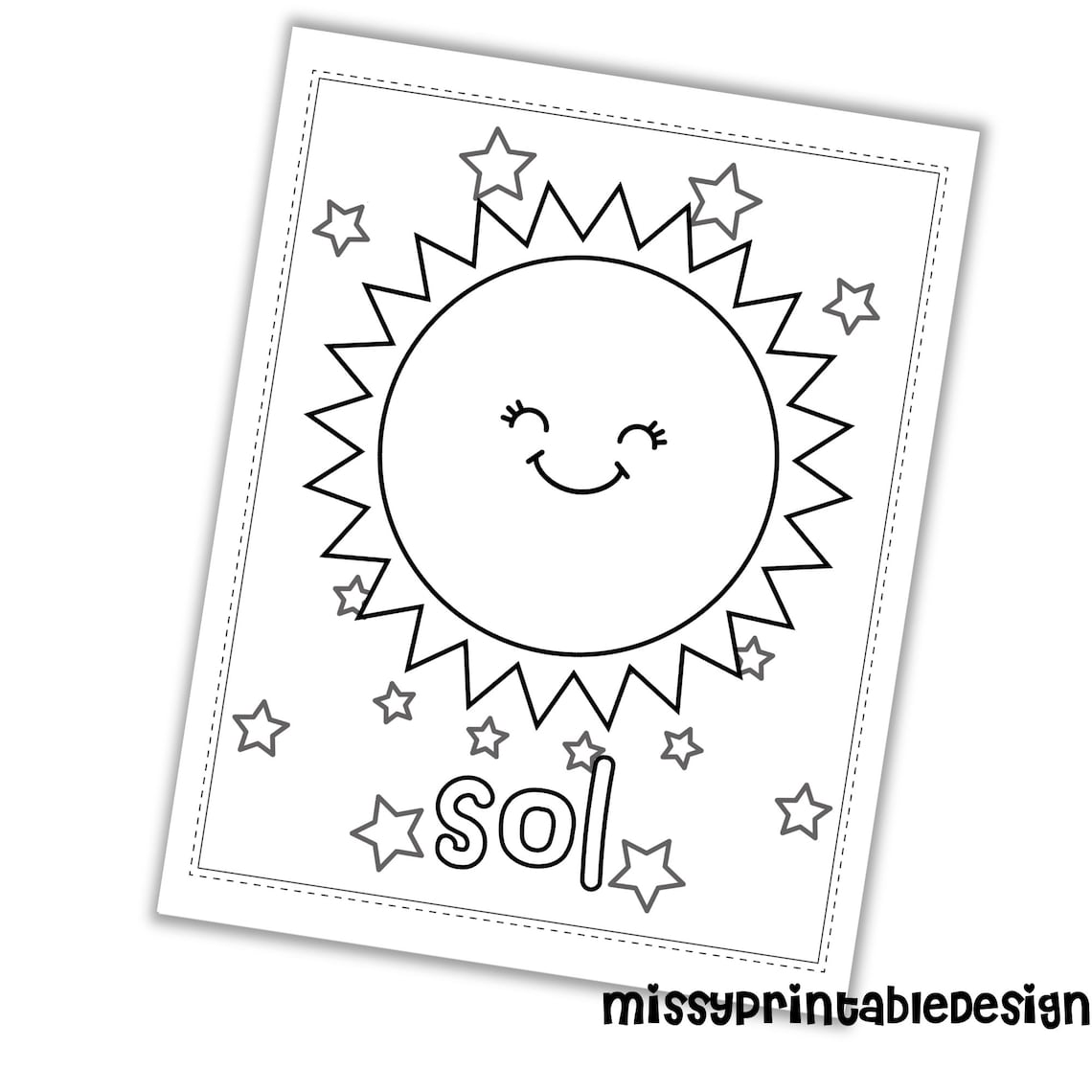 Spanish Planet Coloring Pages Printable Kids Solar System - Etsy