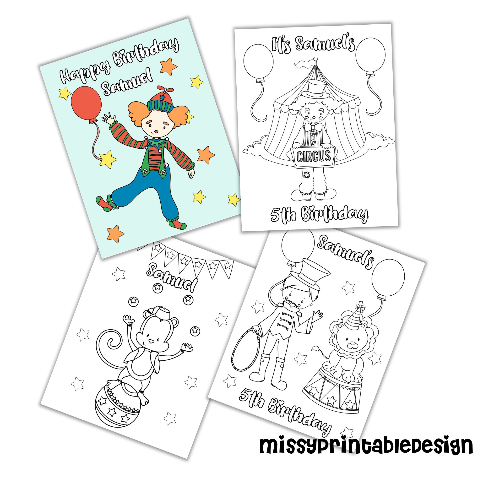 Free Printable Circus Coloring Pages