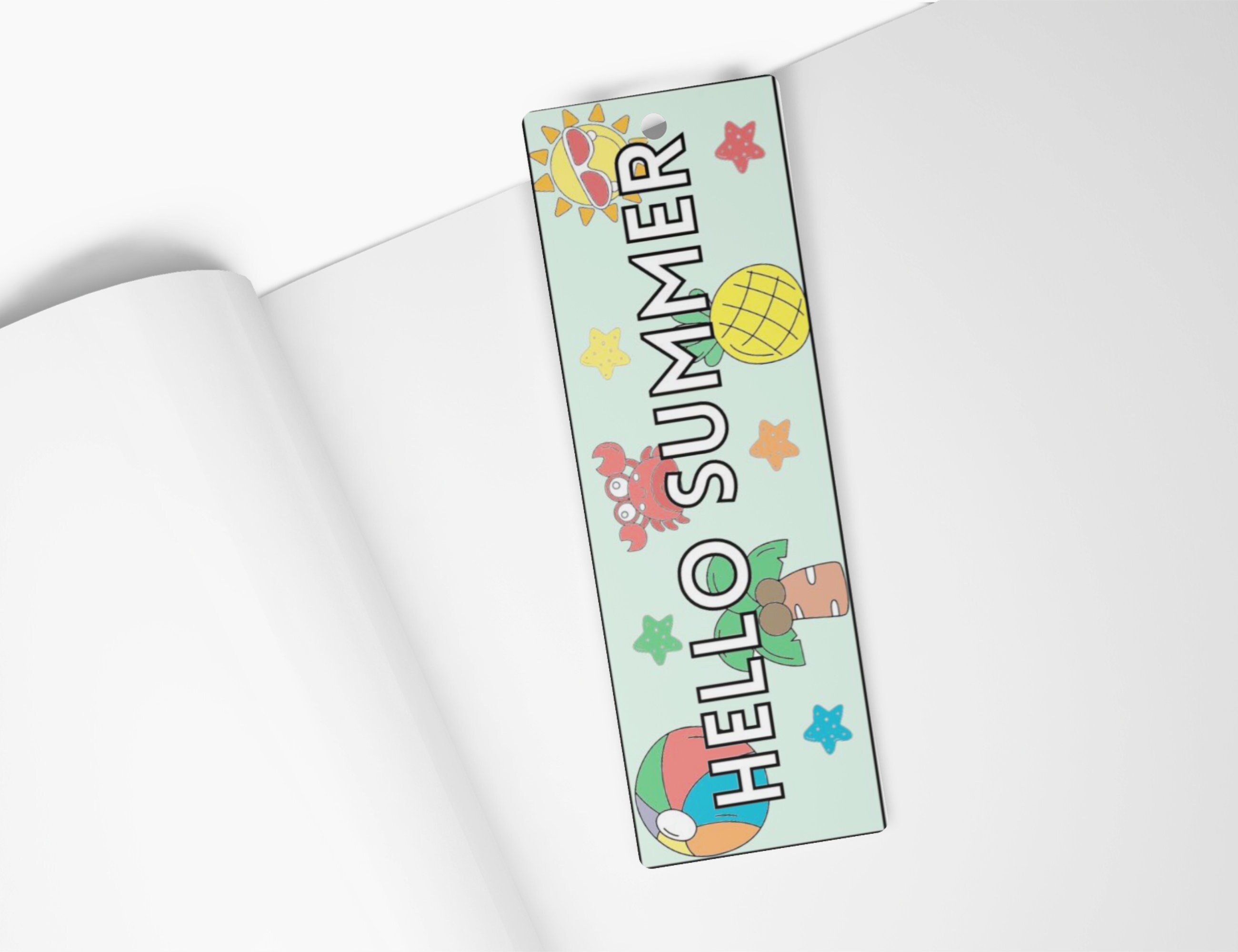 Summer Coloring Bookmarks set of 4 Printable Summer - Etsy
