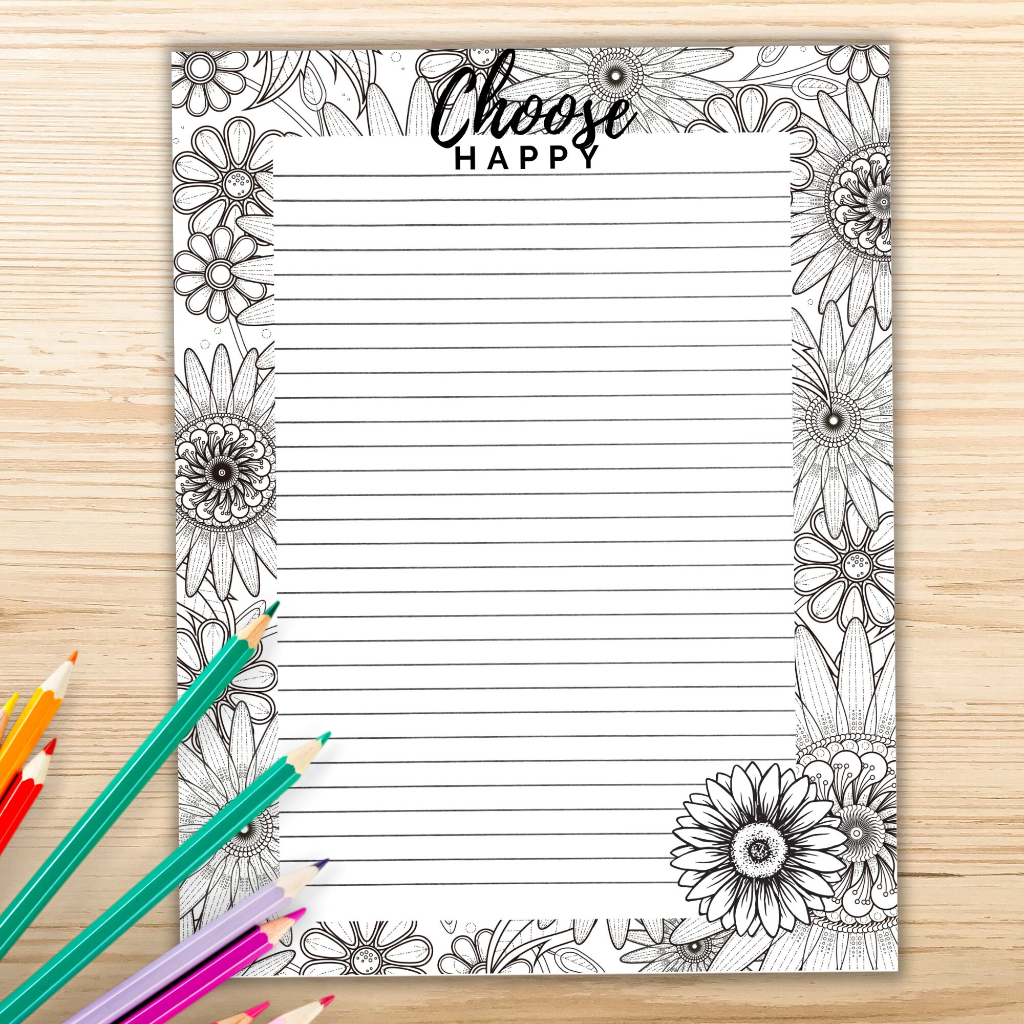 Inspirational Journal Coloring Paper Coloring Book Coloring | Etsy