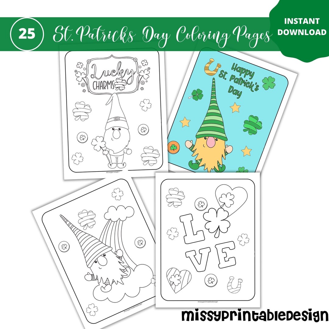 St. Patrick's Day Coloring Pages for Kids, Printable St. Patrick's Day ...