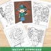 Wizard Coloring Pages, Printable Wizard Coloring Book, Wizard Party ...