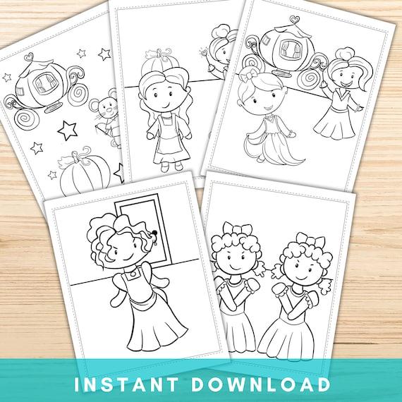 Cinderella Glass Slipper Coloring Pages