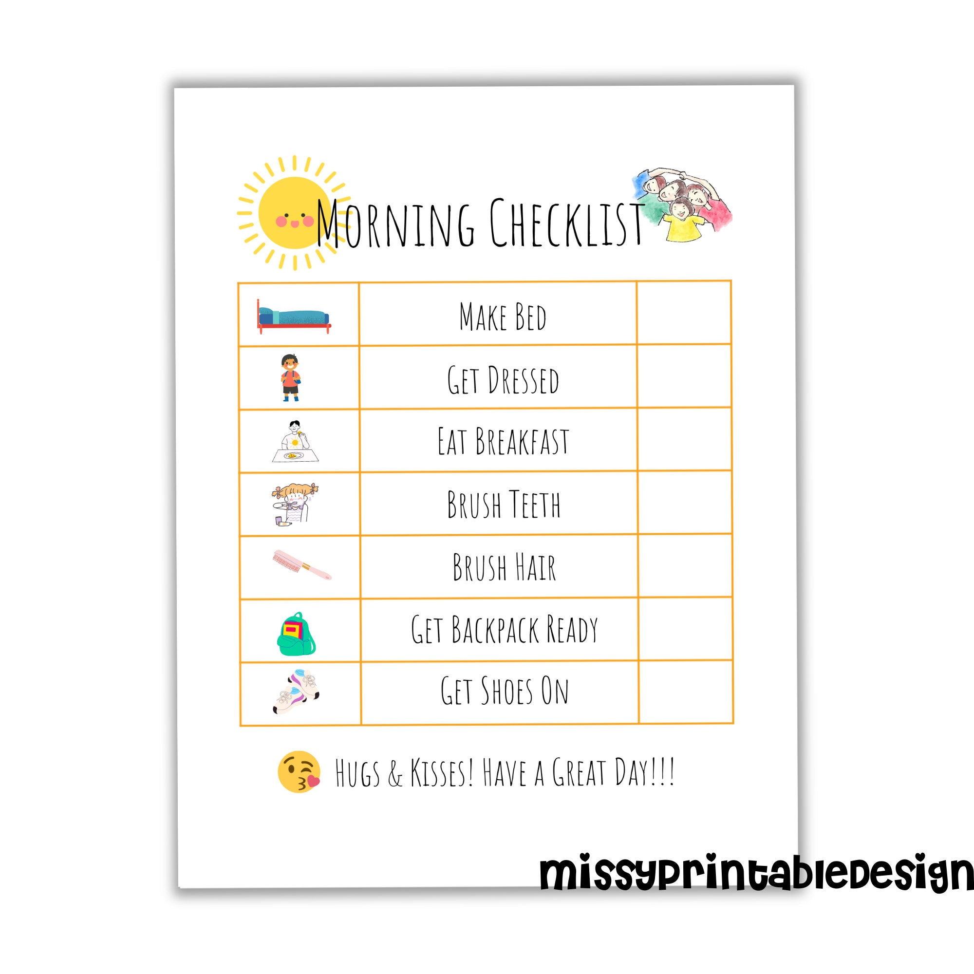 Editable Routine Chart Printable Printable Routine Checklist - Etsy Canada
