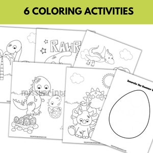Dinosaur Activity Pages, Dinosaur Games, Printable Dinosaur Coloring ...