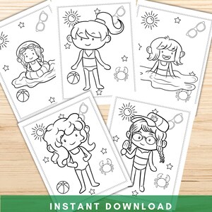 Swimming Pool Coloring Pages, Printable Coloring Pages, Pool Party ...