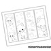 Cat Coloring Bookmarks set of 4, Printable Cat Coloring, Party Activity ...