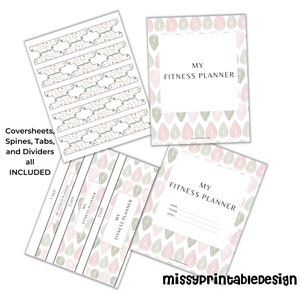 Fitness Planner, Printable Fitness Journal, Weight Loss Binder, Calorie ...