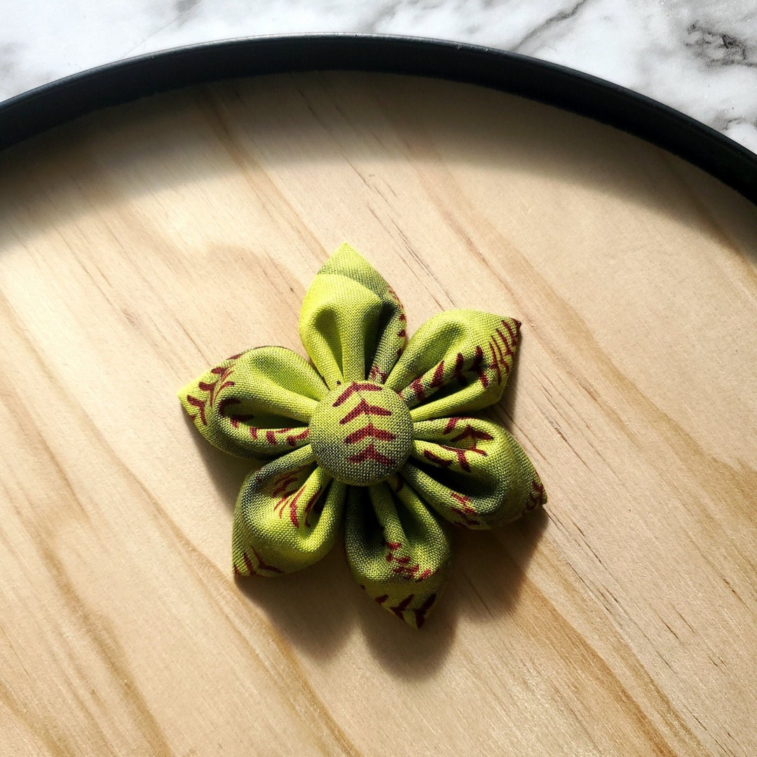 Fast Pitch Hair Bows/softball Hair Bows/fabric Flower Hair Bow/fast ...