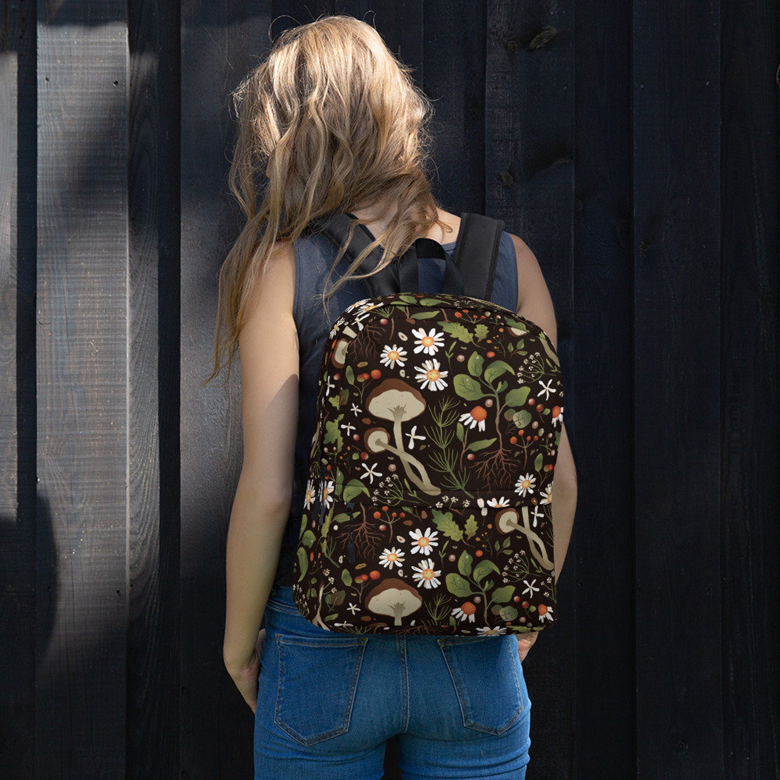 Mushroom Backpack Cottagecore Backpack Forestcore Goblincore - Etsy