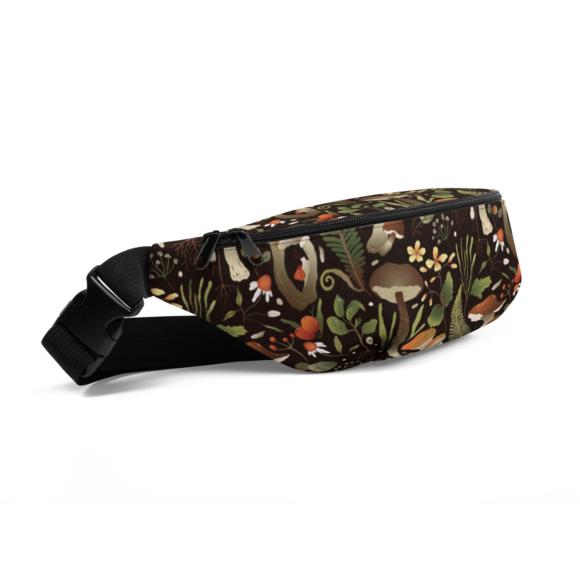Cottagecore Waist Bag Mushroom Fanny Pack Forestcore Goblincore Floral ...