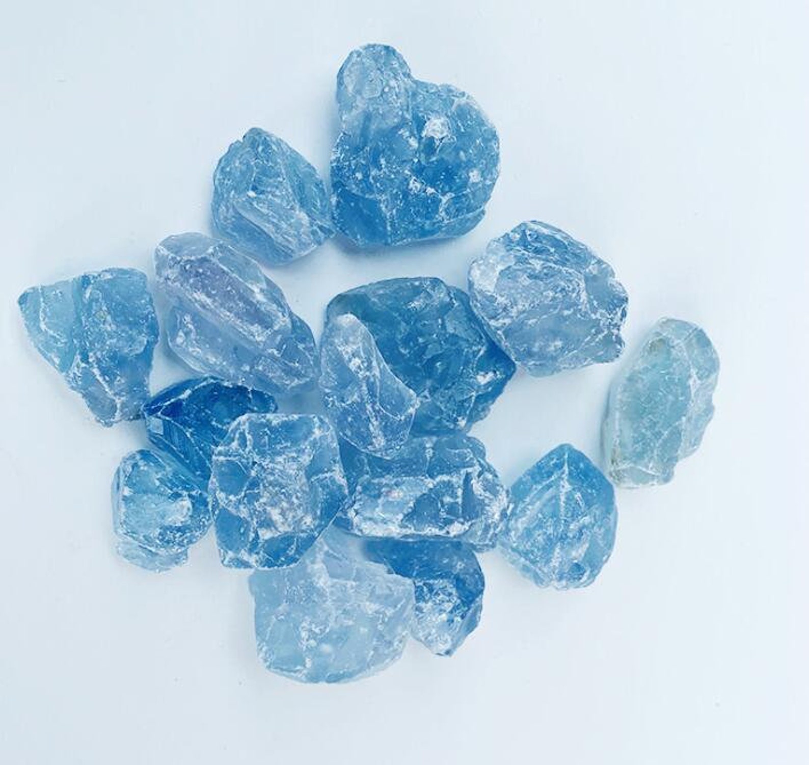 Raw Angelite stone Anhydrite Raw Blue Angelite crystal | Etsy