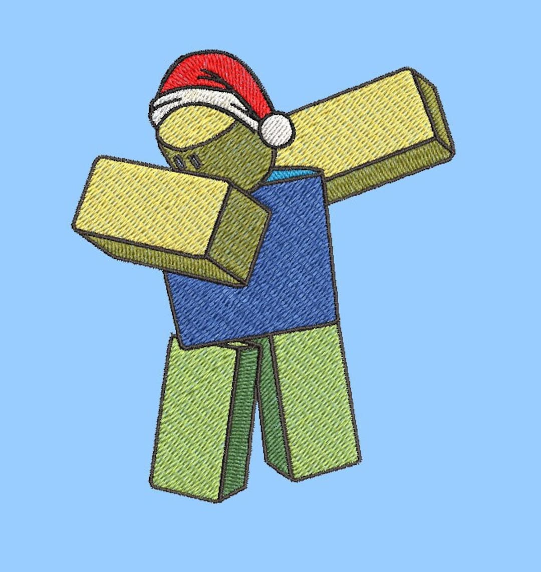 Roblox Embroidery File - Roblox Christmas Embroidery File - Instant ...