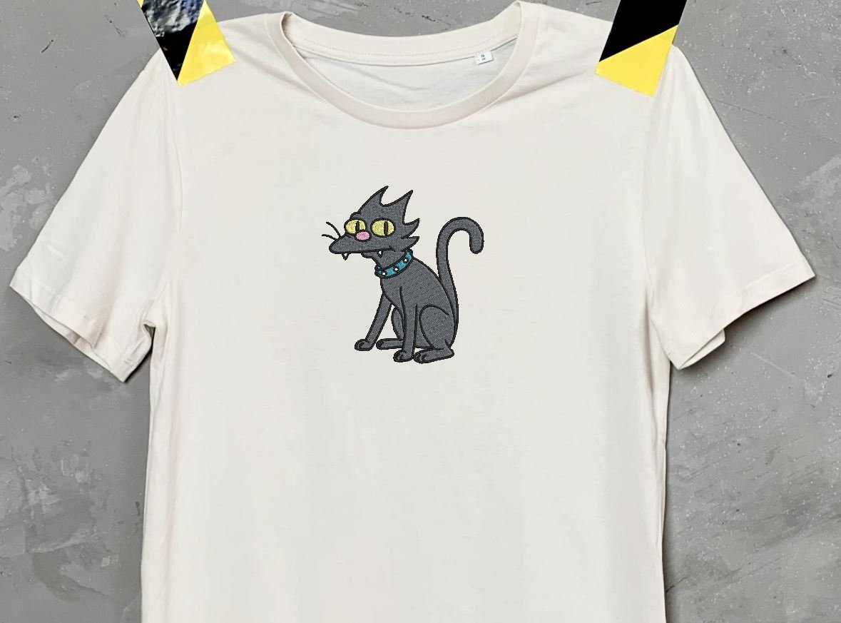 Cartoon Cat Digital Embroidery Design 3 Sizes - Instant Download - Etsy