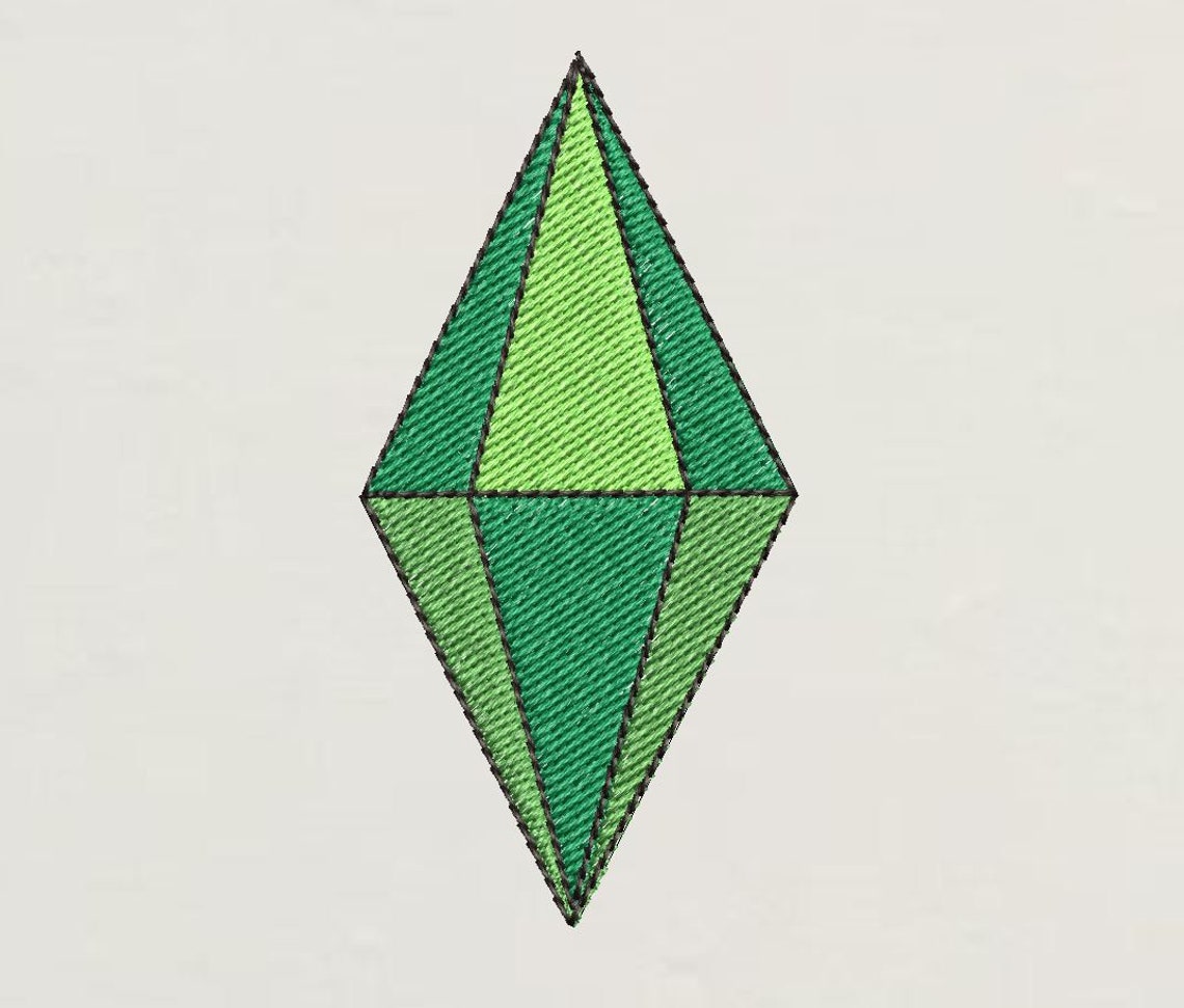 Sims Diamond 2 Designs Sims Embroidery Design Digital - Etsy