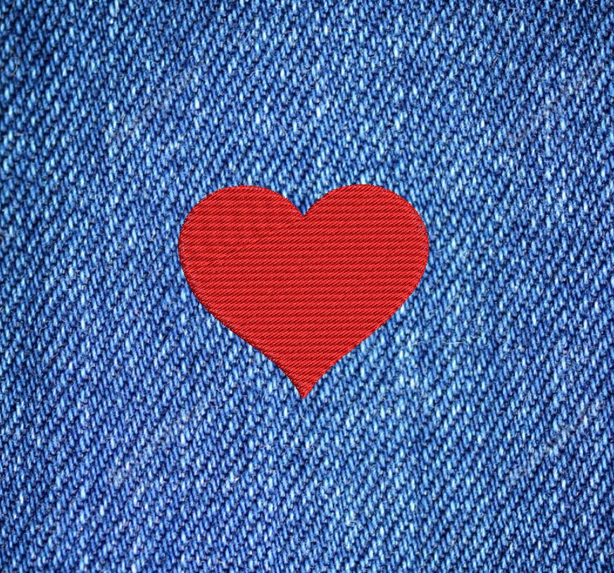 Heart Embroidery Design File - 11 Sizes - Valentine's Embroidery Design ...