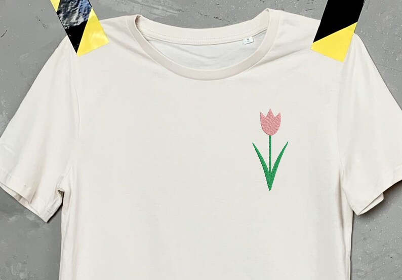 Flower Tulips Embroidery Design File - Single and Double Tulips - 2 ...
