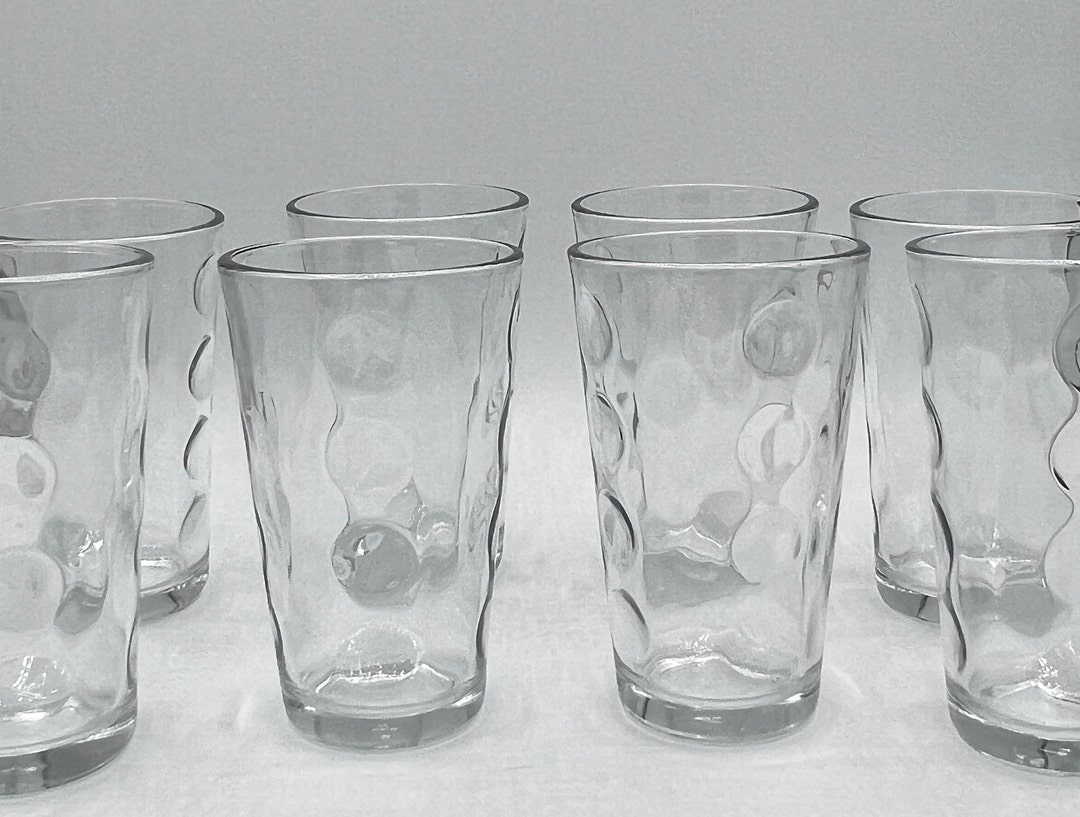 8 Vintage Libbey Drinking Glasses Water Glasses Glass Tumblers With ...