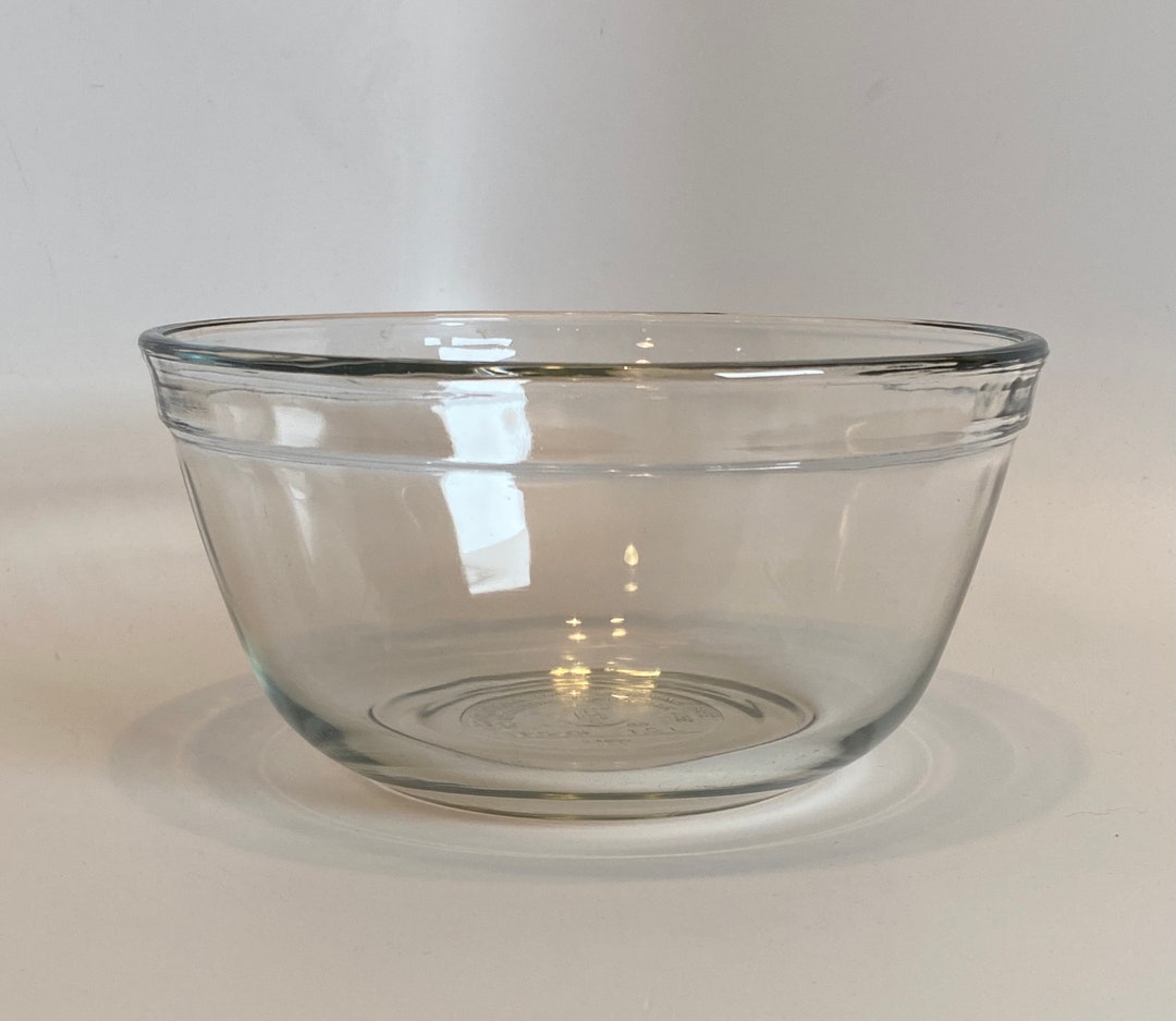 Vintage Anchor Hocking Clear Glass Bowl - Etsy