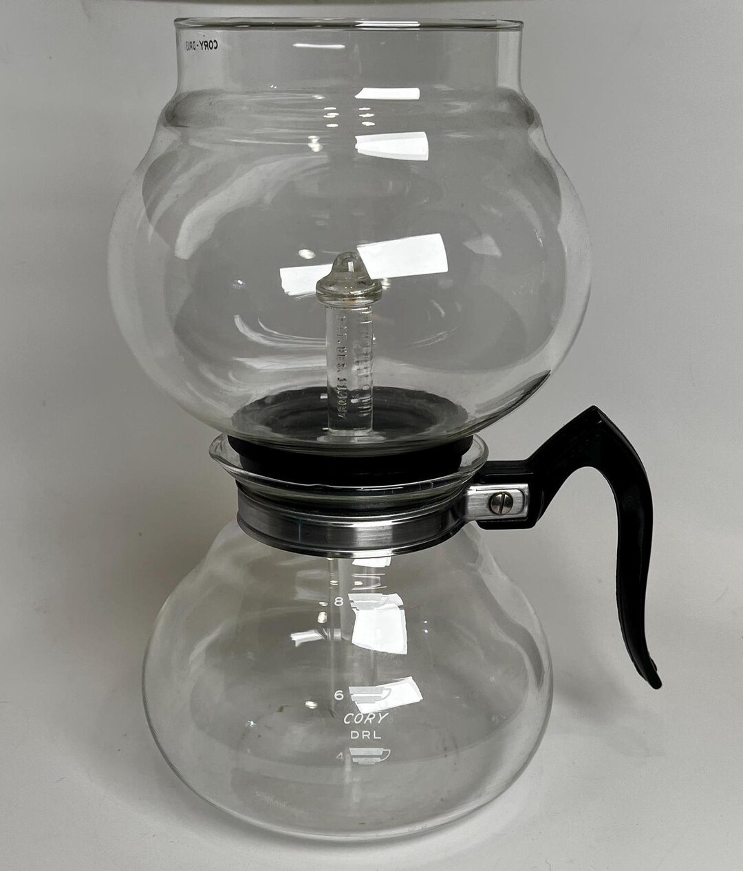 Mid-century Cory Glass Stove Top Double Bubble Vacuum Percolator Coffee ...