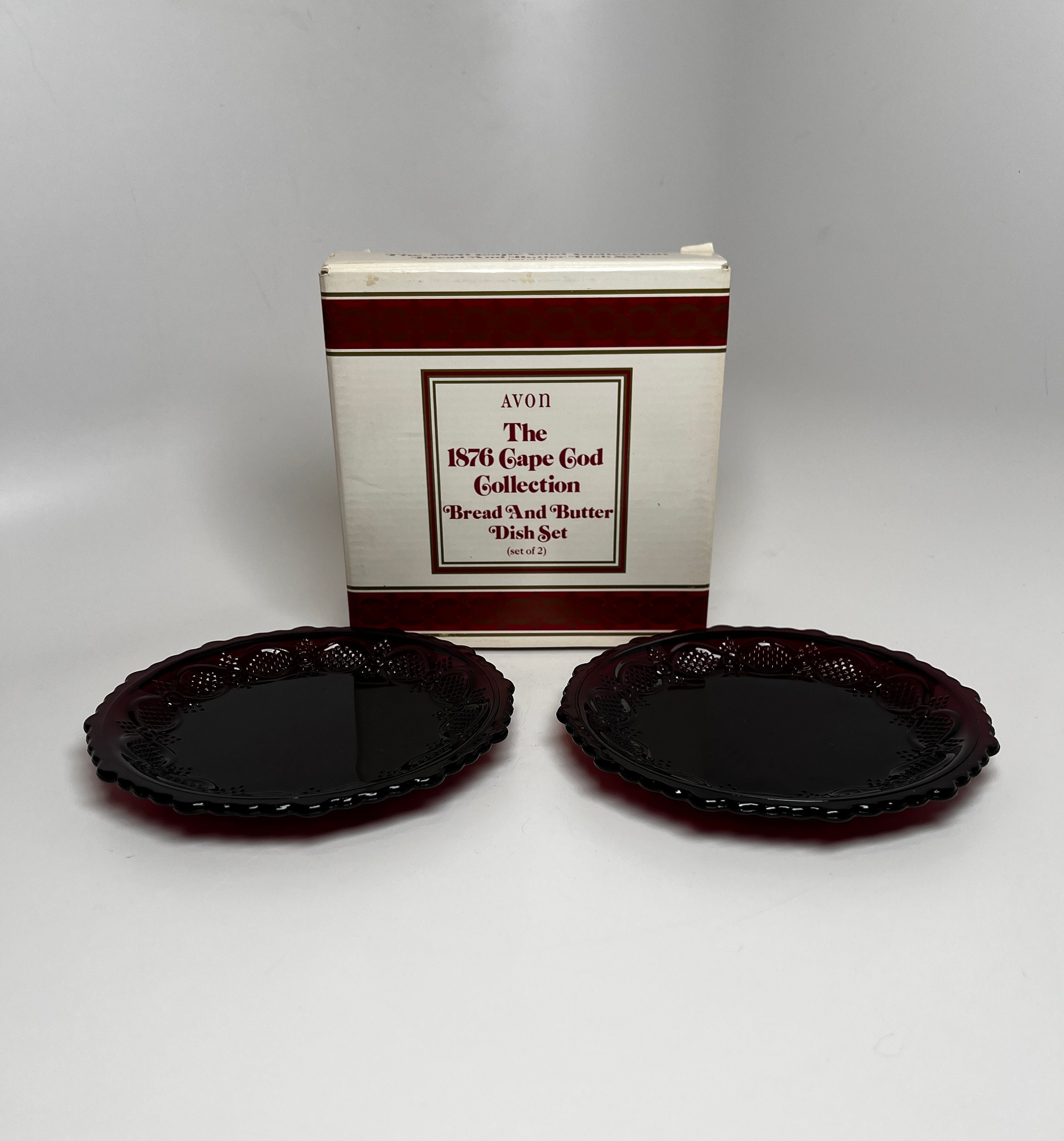 Avon 1876 Cape Cod Collection Bread & Butter Dish Set set of Two - Etsy