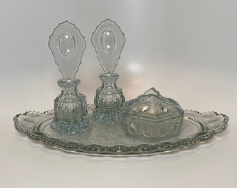 Glass Dresser Set - Etsy