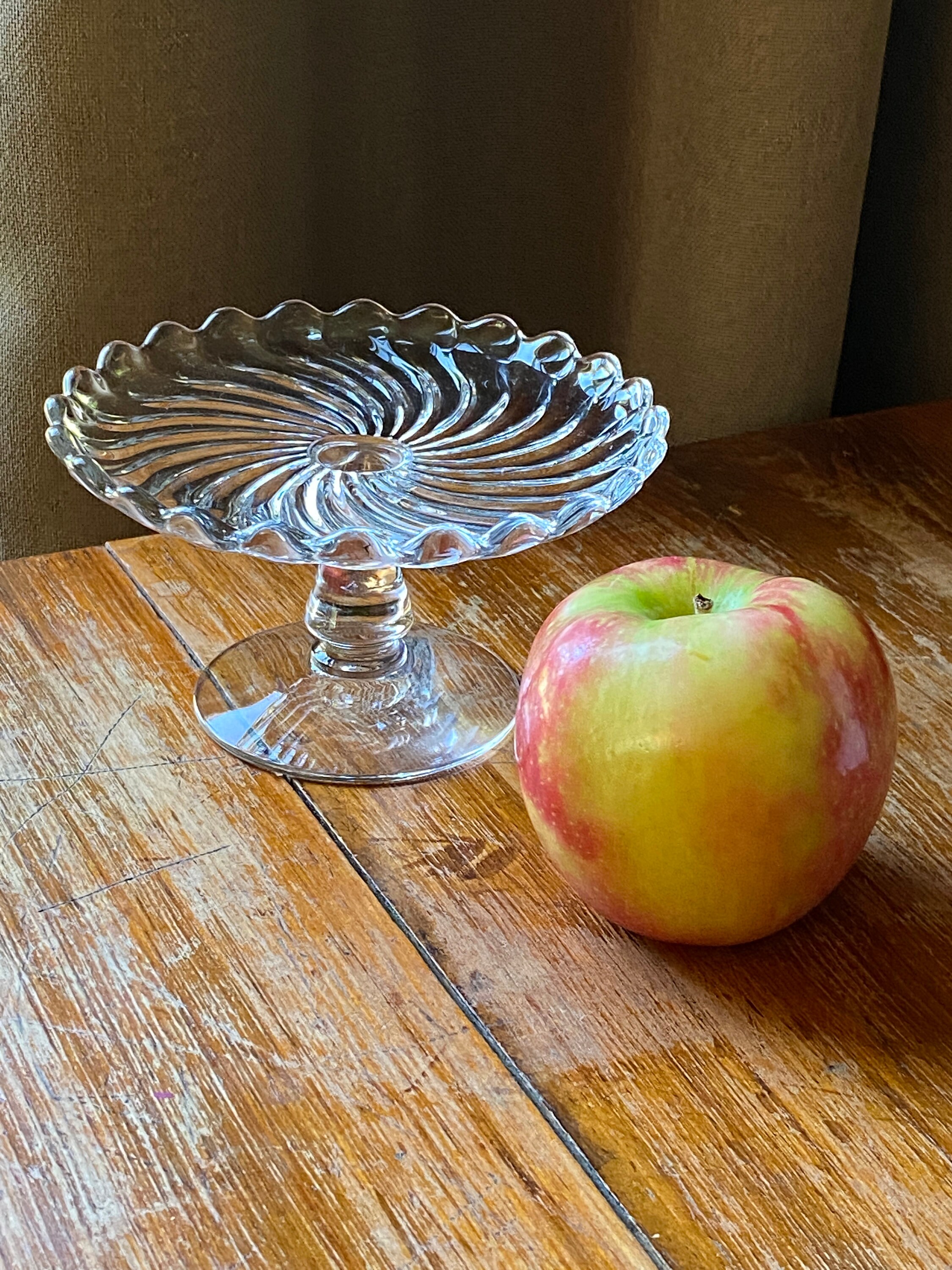 Cheese Stand by Fostoria Clear Glass Cheese Stand Small - Etsy