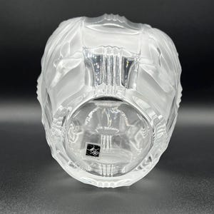 DESNA Frosted Crystal Glass Vase Made in Bohemia Czech Republic - Etsy