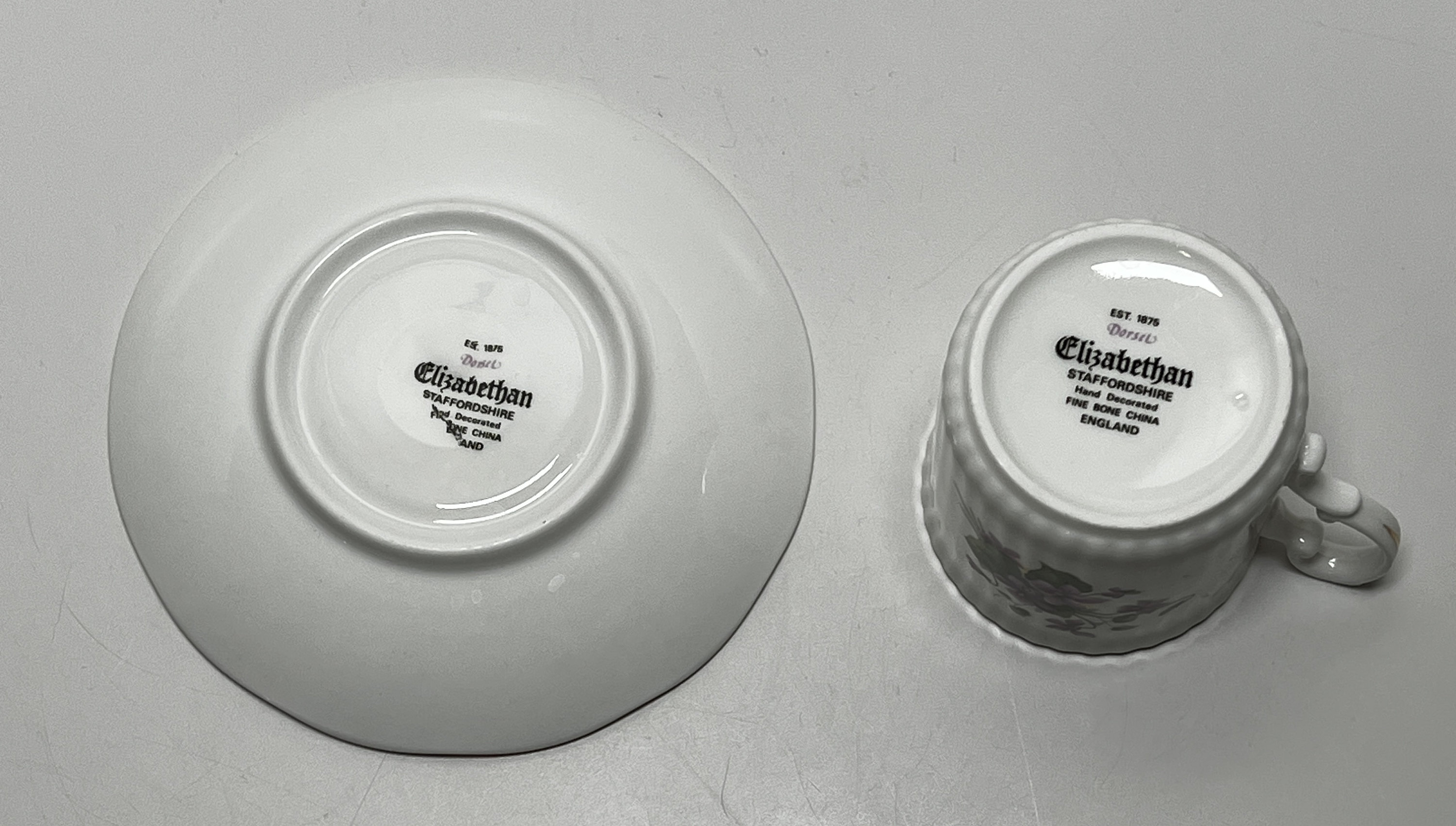 Dorset Elizabethan Staffordshire Fine Bone China England Tea Cup and ...