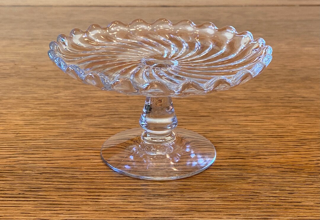 Cheese Stand by Fostoria Clear Glass Cheese Stand Small - Etsy