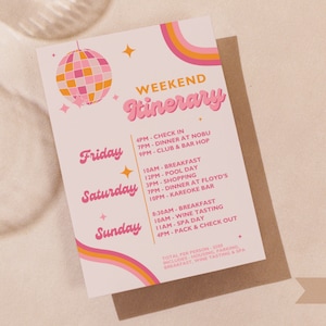 EDITABLE Groovy Funky Disco Bachelorette Party Invitation | Electronic ...