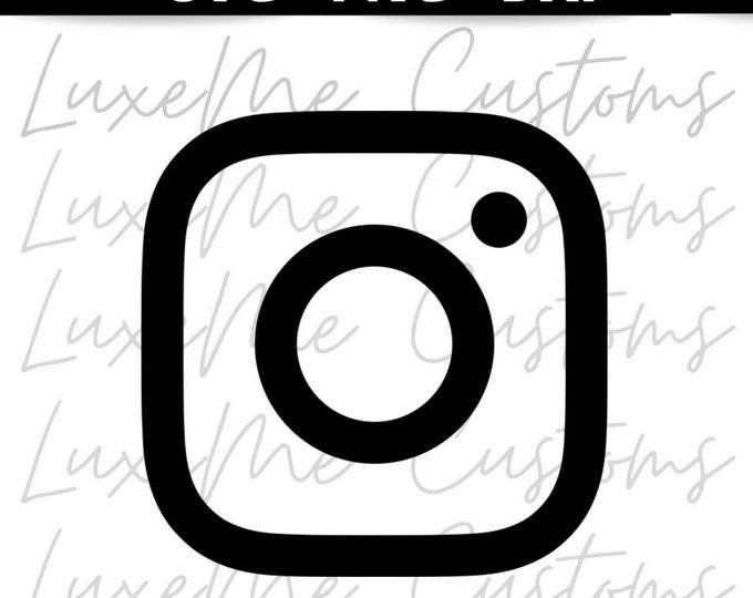 Instagram Svg Social Media File Svg Cricut Engraving Screen Print ...