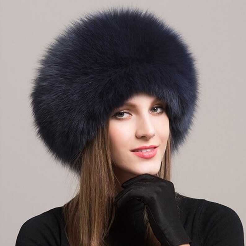100% Fox Fur Hat Women Cap Thick Fur Cap Winter Warm Hat - Etsy