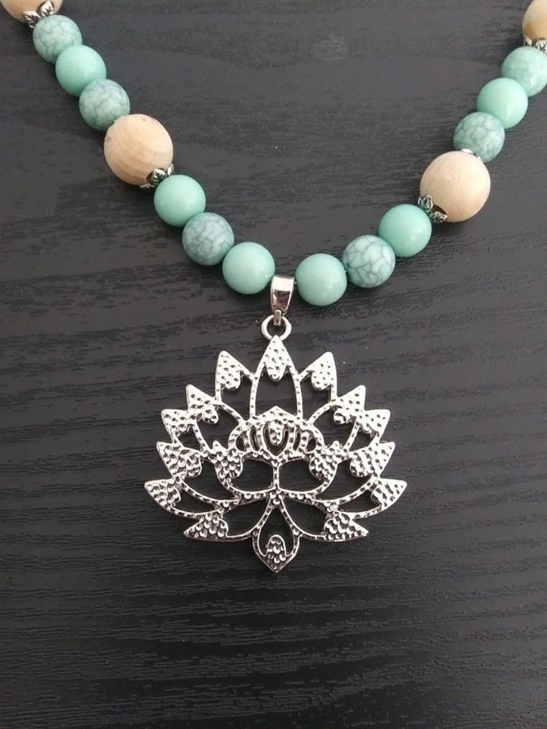 Lotus Necklace - Etsy