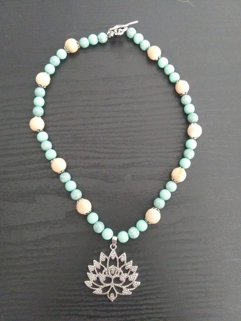 Lotus Necklace - Etsy