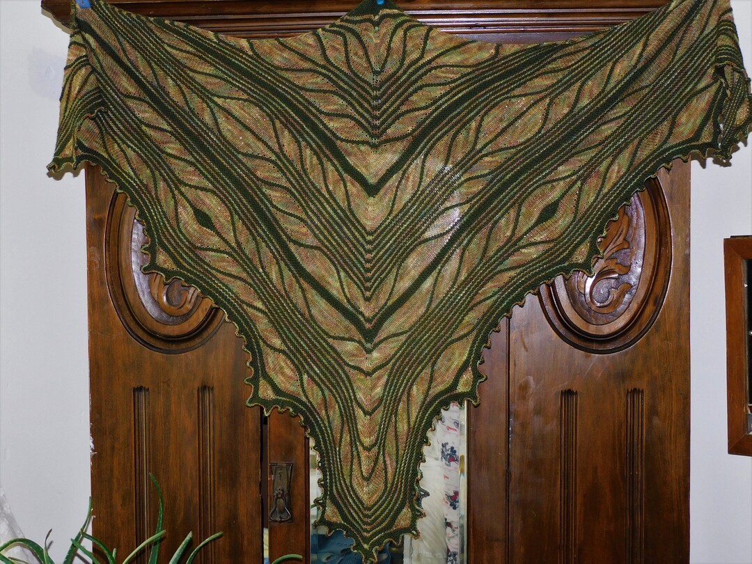 Forest Colours Papillon Shawl - Etsy