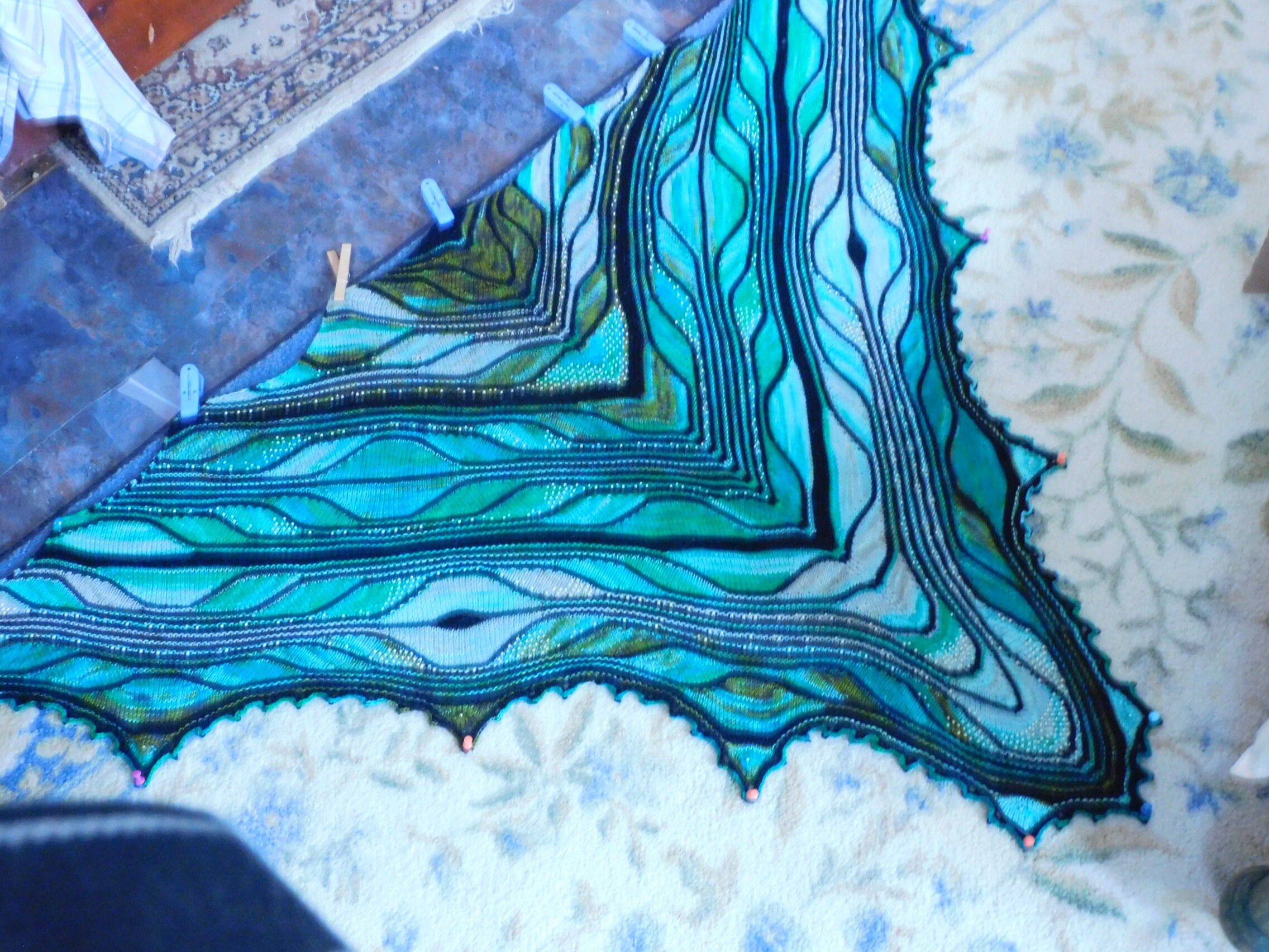 Beautiful Dragon Wing Papillon Shawl - Etsy