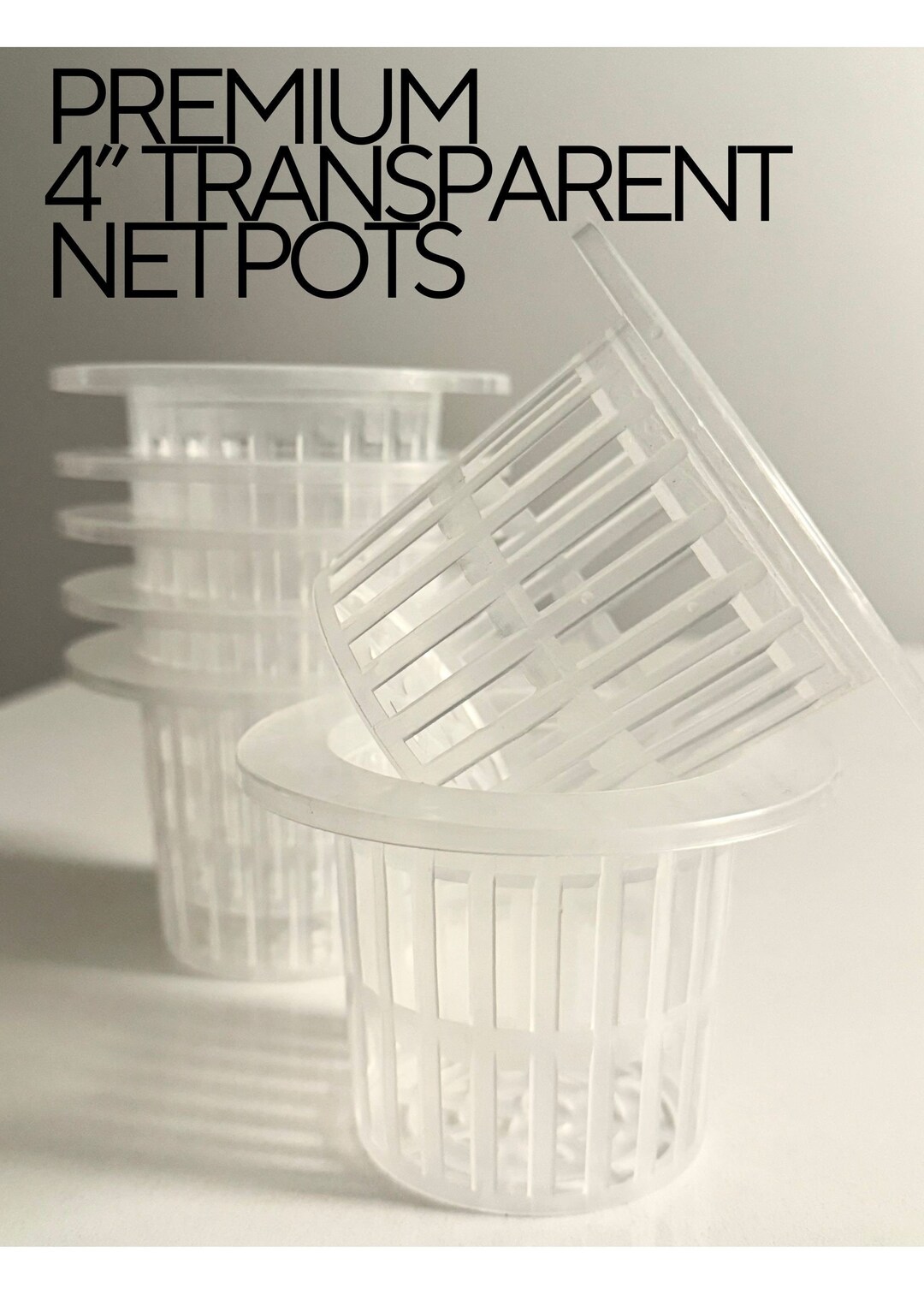 Premium 4” Transparent Net Pots - Etsy