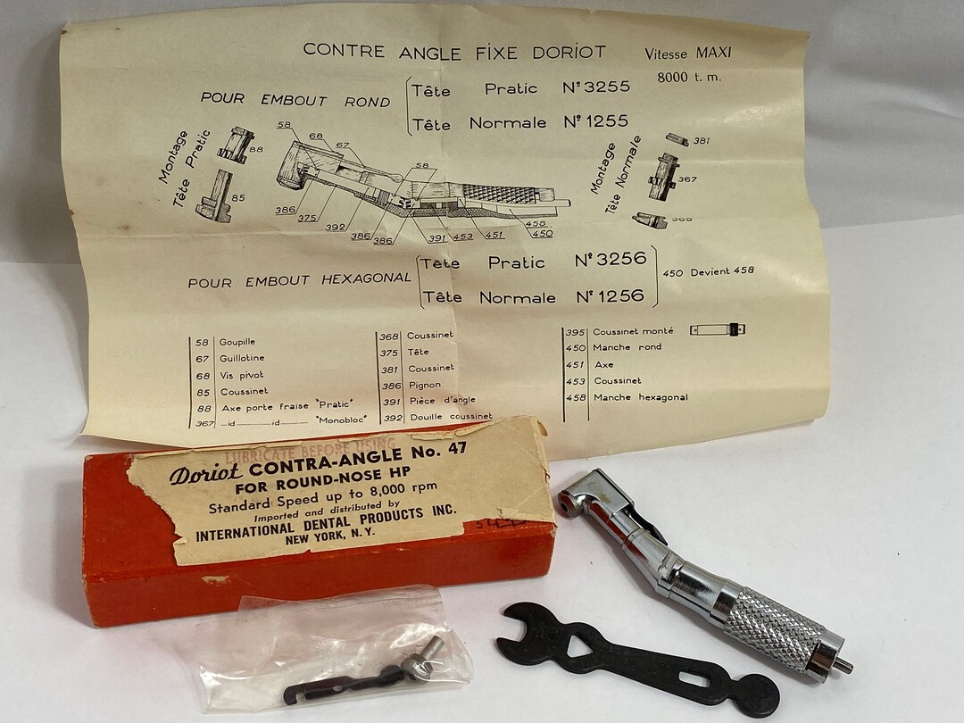Vintage Dental Tool Doriot Contra-angle No. 47 - Etsy