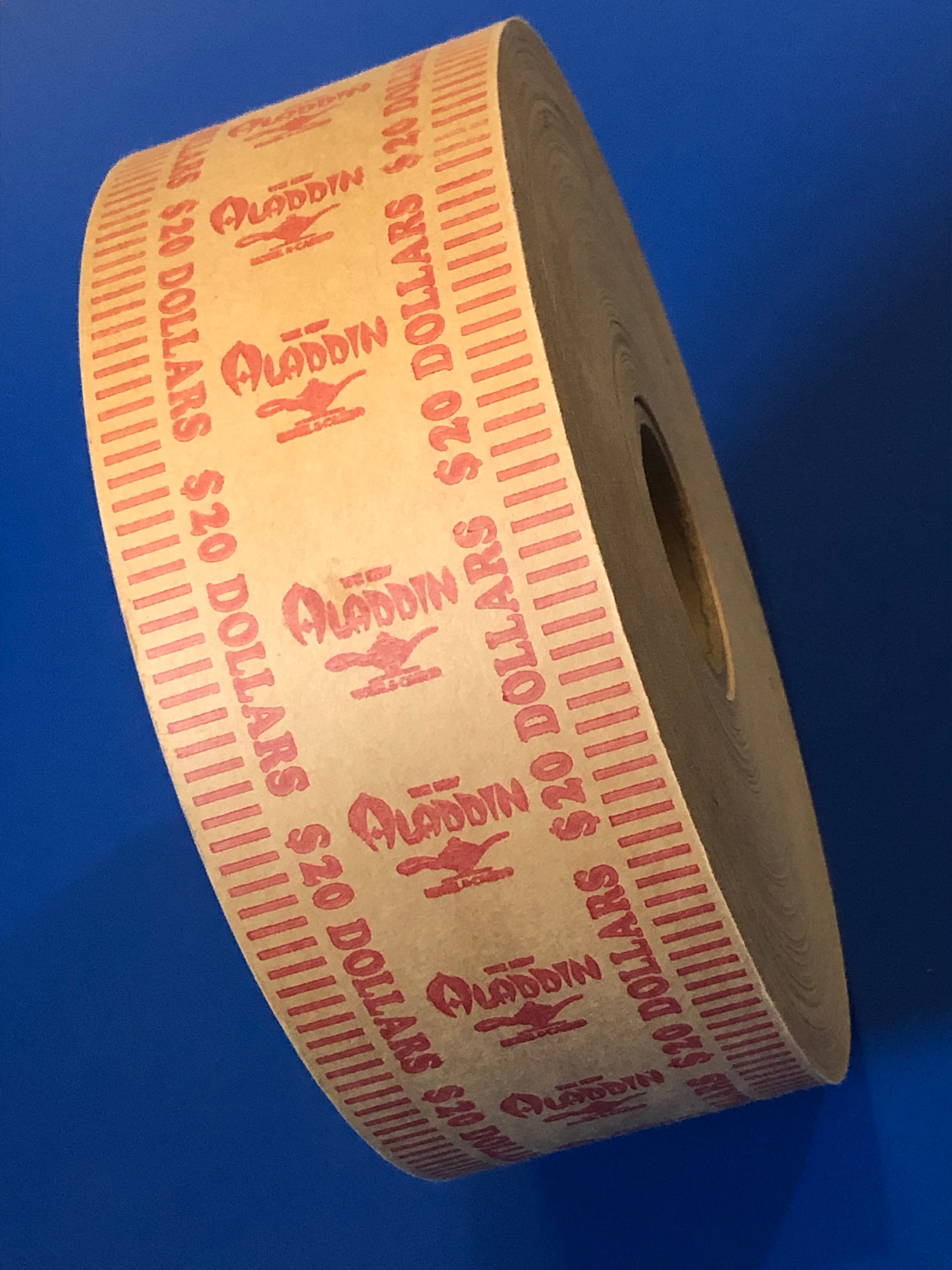 Aladdin Hotel and Casino Twenty Dollar Half Dollar Coin Roll Wrappers ...
