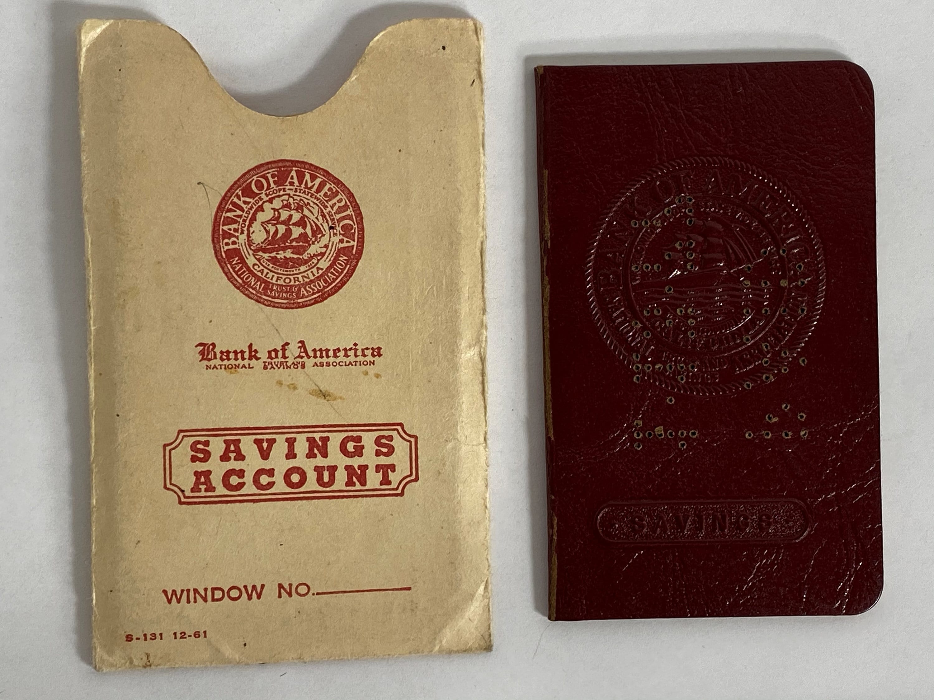 Vintage Bank of America Savings Book Booklet With Cover 1950s CA - Etsy