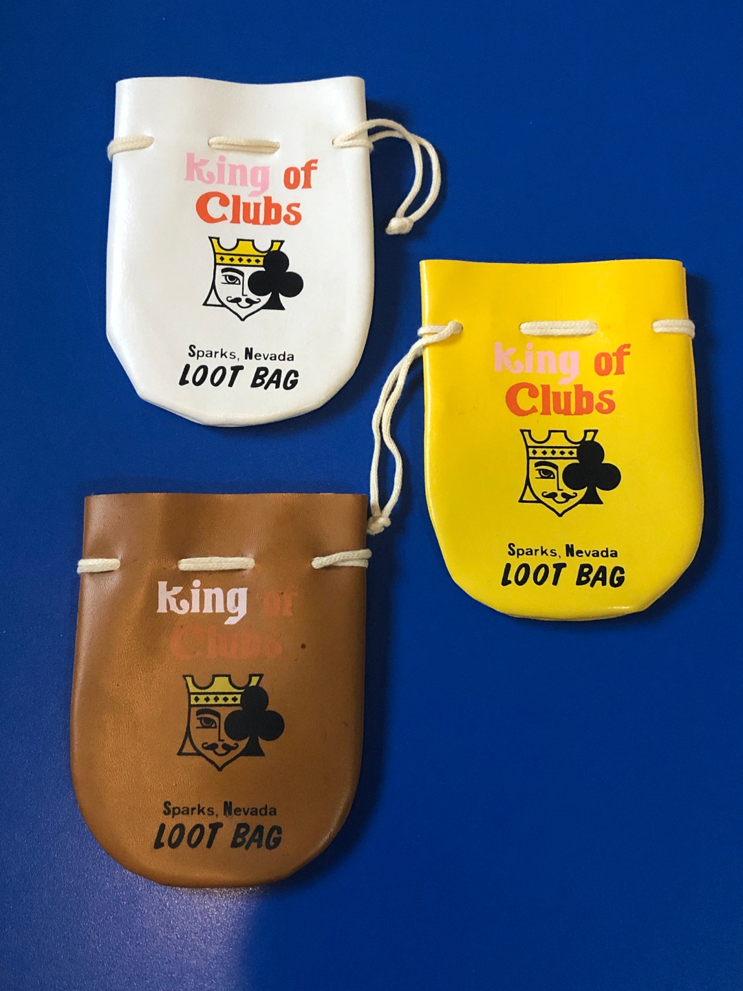 King of Clubs Hotel and Casino Loot Money Token Bag Collection - Etsy