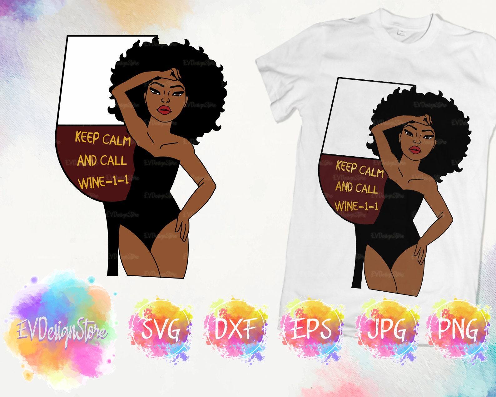 Woman Drink Up Svg Afro With Wine Svg Woman Drinking Wine Etsy