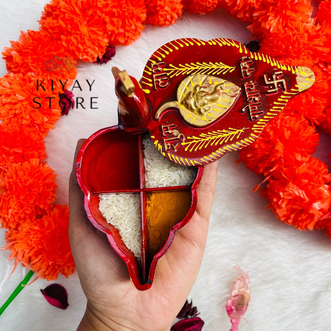 Duck Design Wooden Haldi Kumkum Holder/ Mishri Saunf Box / Dry Fruit ...