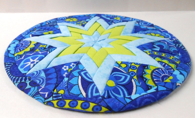 Easy Folded Star Potholder Pattern Downloads PDF - Etsy